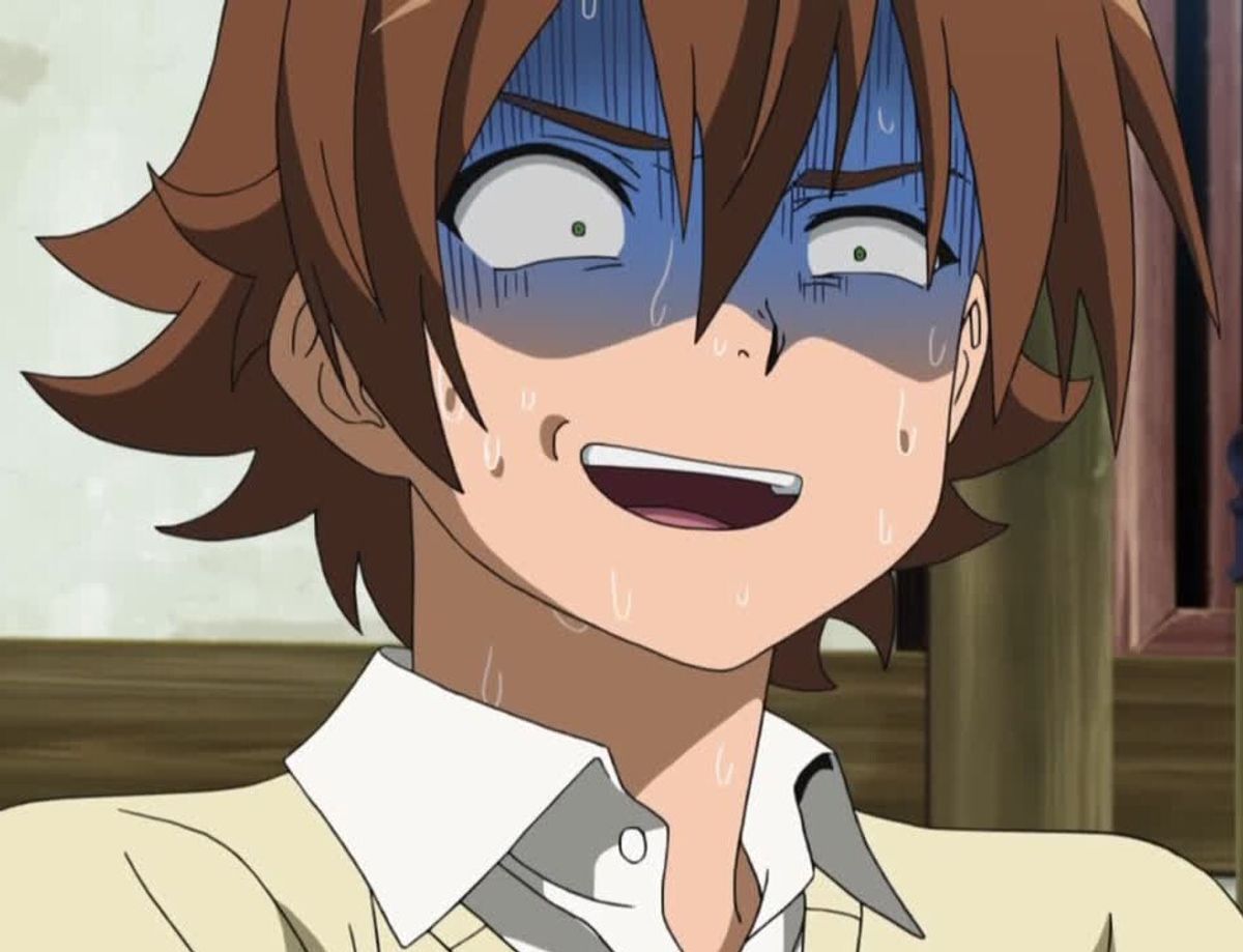Blue with Shock (trope)